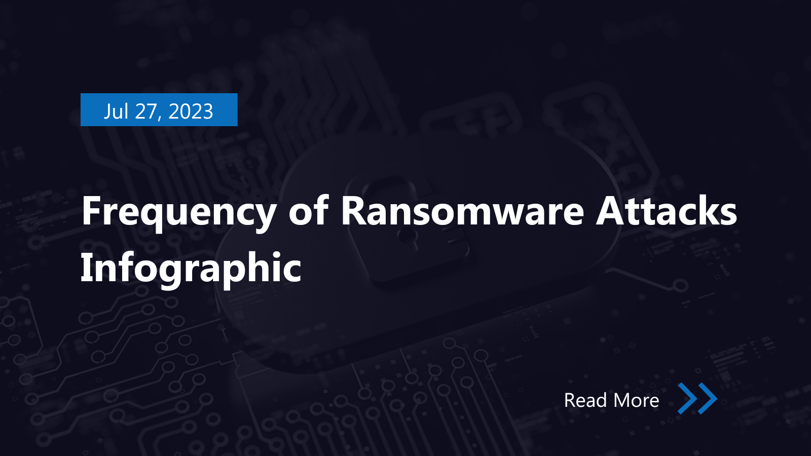 Frequency of Ransomware Attacks Infographic - Black Cell