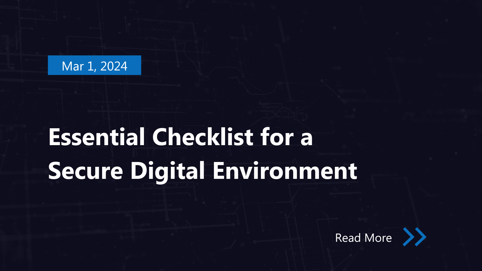 Essential Checklist for a Secure Digital Environment - Black Cell