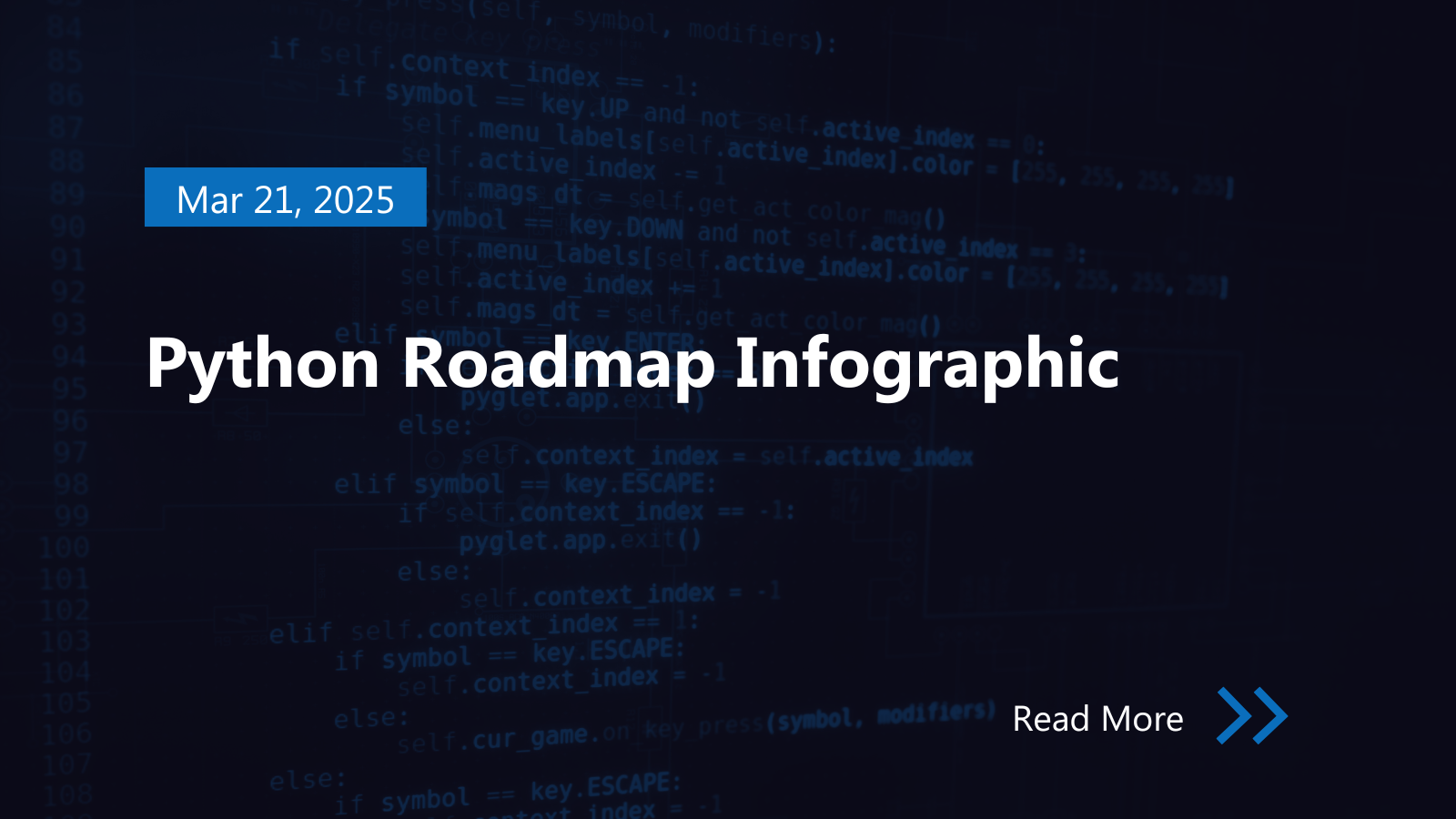 Python Roadmap Infographic - Black Cell
