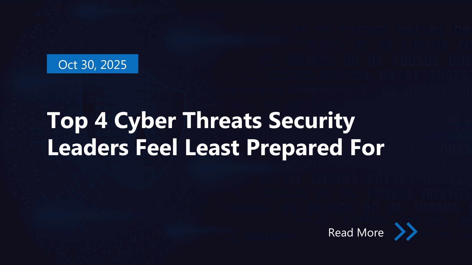 Top 4 Cyber Threats Security Leaders Feel Least Prepared For - Black Cell